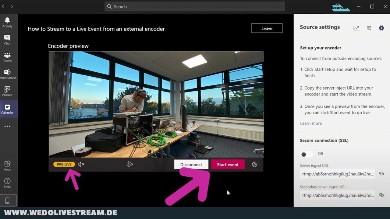 OBS / VMIX / RTMP für Microsoft Teams nutzen / Live Events - Full ...