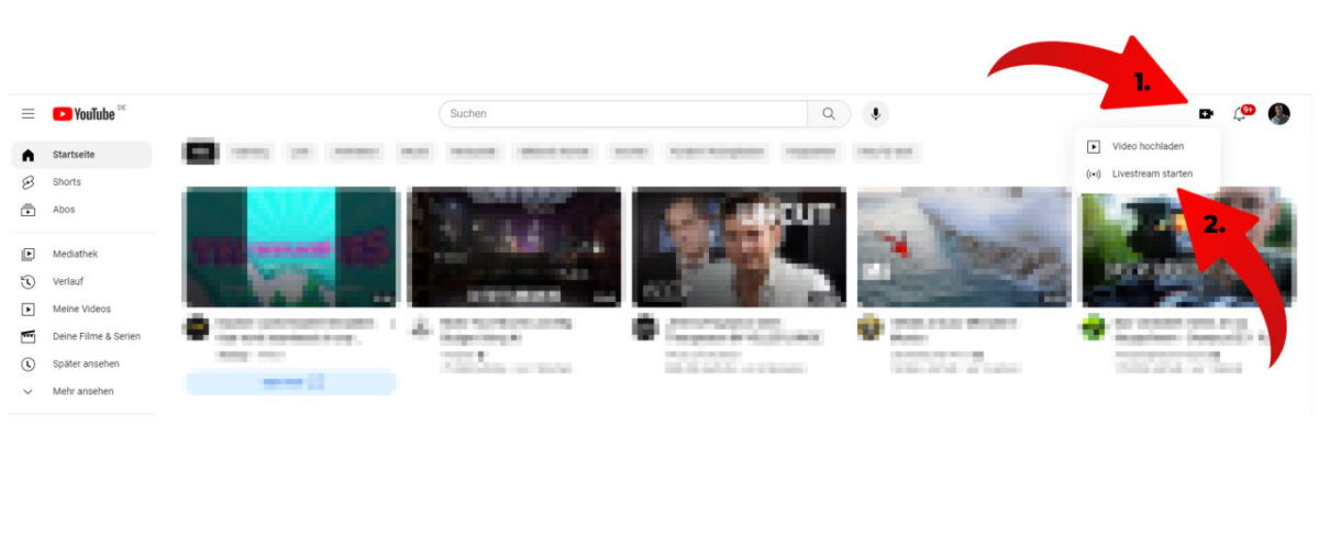 Schnellstart: YouTube & OBS Studio Stream